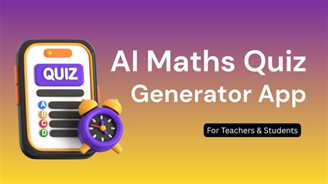 79 Ai Maths Quiz Generator App Using Openai Full Demo For Teachers