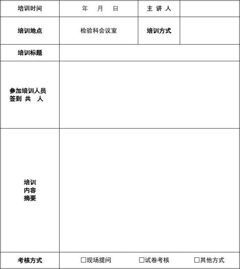 生物安全培训记录表word文档在线阅读与下载免费文档