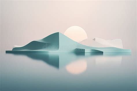 3 D Rendering Of Abstract Background With Geometric Shapes3 D
