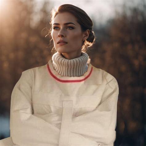 Woman Wearing Thick Knit Turtleneck And Posey By Cardimart On Deviantart