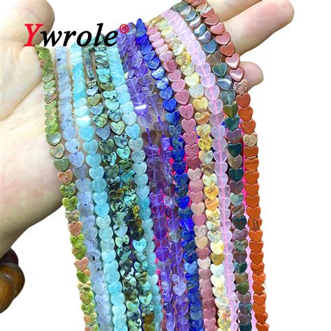 Натуральный камень 6 мм сердце любви бирюзовый лабрадорит агаты нефрит свободные бусины