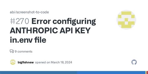 Error Configuring Anthropic Api Key Inenv File · Issue 270 · Abi