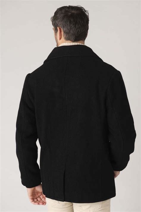Veste Homme Schott Seacoat Black Cuir