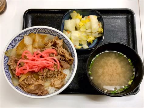吉野家 牛丼お新香セット並 Sapporo Walkways