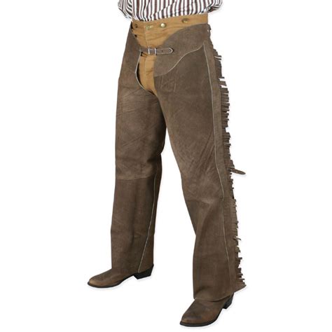 Sullivan Black Leather Western Chaps