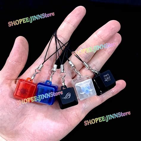 JINN RGB LED Mechanical Keyboard Switch Keychain Light Up Backlit For Keyboard Switches Tester