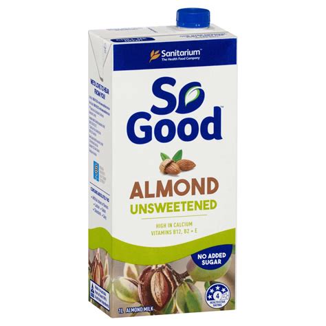 Sanitarium So Good Uht Unsweetened Almond Milk 1l Winc