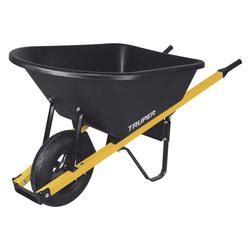 Truper Poly Wheelbarrow With Steel Handle Cu Ft At Menards