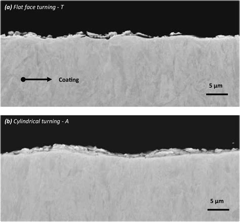Sem Cross Sectional View In The Machined Areas Of A Sample T Machined Download Scientific