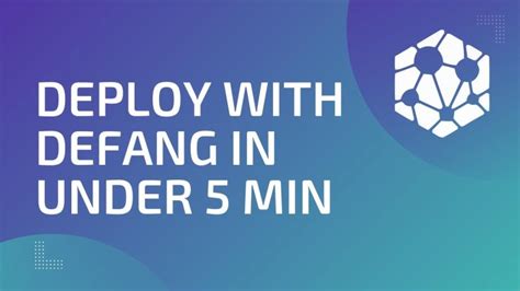 Getting Started With Defang Deploying A Cloud Application In Under 5 Minutes Defang Software Labs