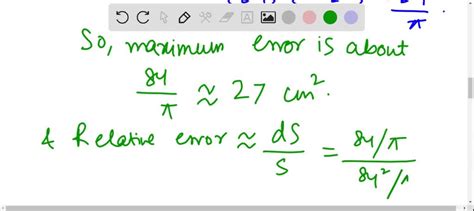 SOLVED The Circumference Of A Sphere Was Measured To Be 84 Cm With A