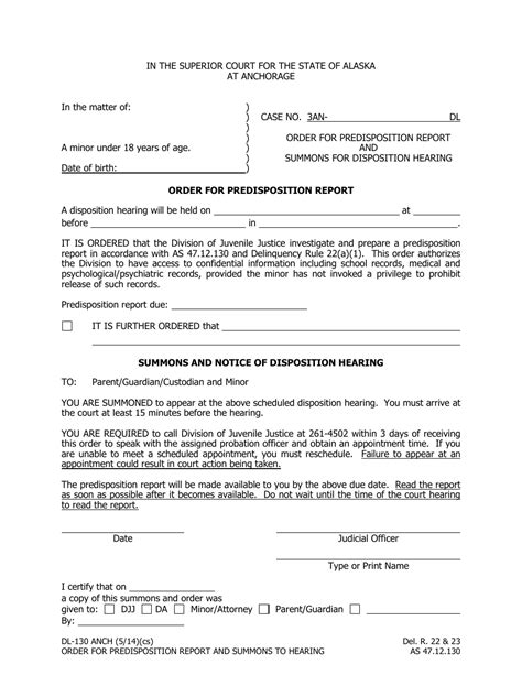 Form Dl 130 Anch Fill Out Sign Online And Download Fillable Pdf