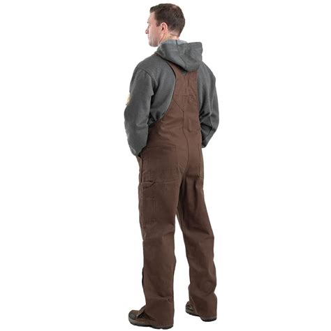 Berne Mens Heartland Unlined Washed Duck Bib Overalls Sportsmans