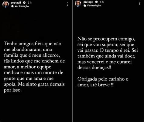Preta Gil anuncia que se afastará das redes sociais Dor e decepção forte SBT