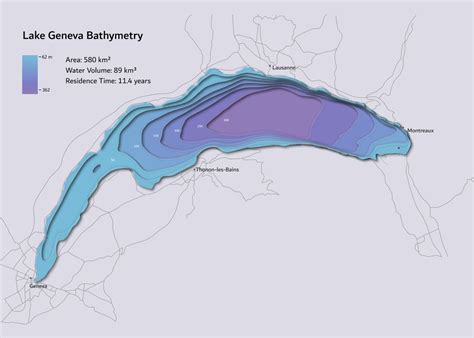 OnlMaps On Twitter RT Adrianageo Bathymetry Of Lake Geneva