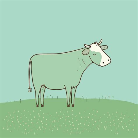Premium Vector Farm Animal An Adult Big Cow