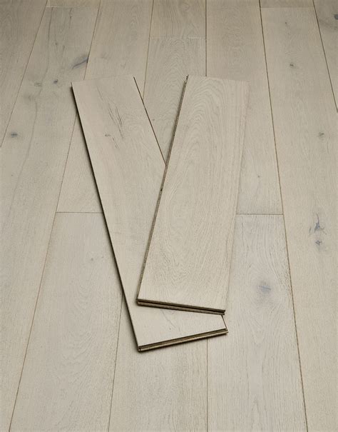 Frozen Oak Brushed Lacquered Engineered Wood Flooring Flooring