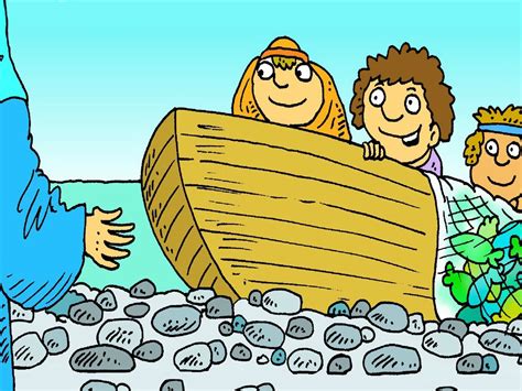Jesus And Peter Fishing