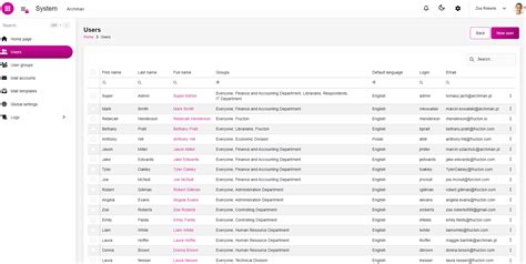 Adding New Users Navigator