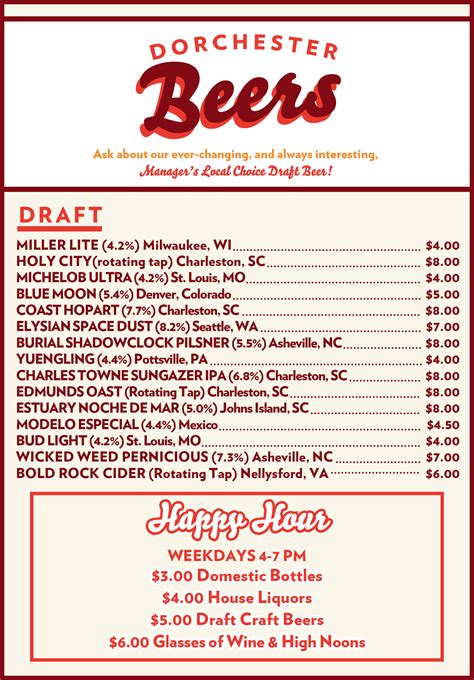 Menu Kickin Chicken Sports Bar