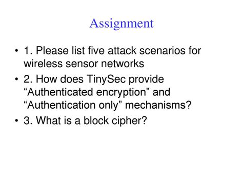 Security Of Wireless Sensor Networks Ppt Download
