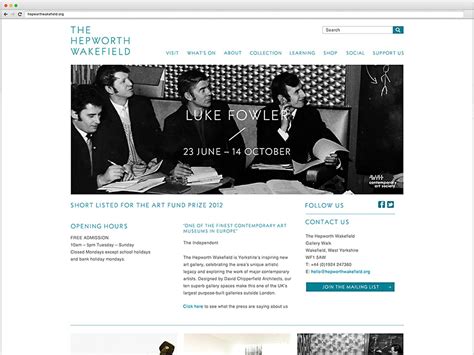 Hepworth Wakefield Identity And Exhibition Design Communication Arts