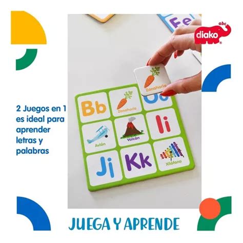 Juego De Mesa Memoria Y Lotería Abc Didáctico Aprendizaje en venta en