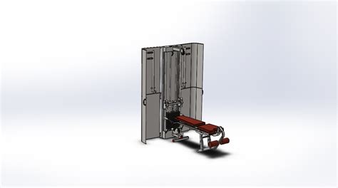 家用健身器材step模型图纸下载 懒石网