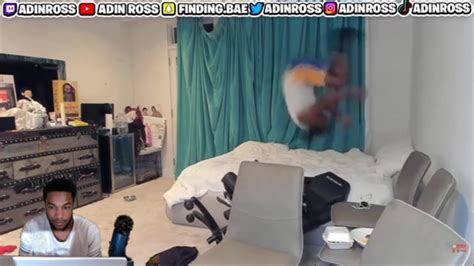 Zias Breaks Adin Ross Bed Reaction Youtube