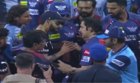 Ipl 2023 Virat Kohli And Gautam Gambhir In A Verbal Spat After Rcb