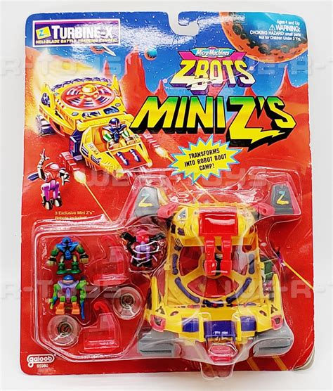Micro Machines Z Bots Mini Zs Turbine X Action Figure Galoob 1994