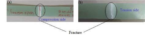 Photographs Of Fracture Gfe Beam Specimens After The Quasi Static