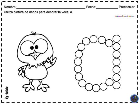 CUADERNO PARA PREESCOLAR VOCALES LETRA A Página 3 Imagenes Educativas