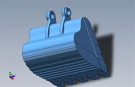 铲斗solidworks 2018模型图纸下载 懒石网