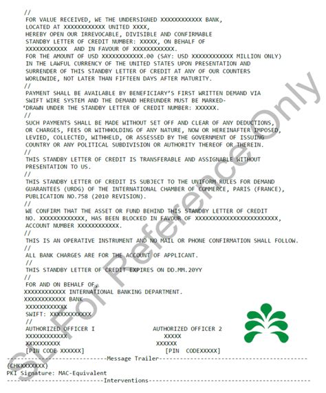 Lc Verbiage Shunle Import And Export Trade M Sdn Bhd