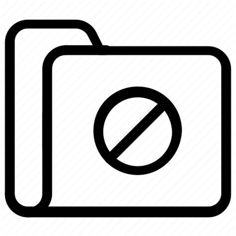 Block File Folder Icon