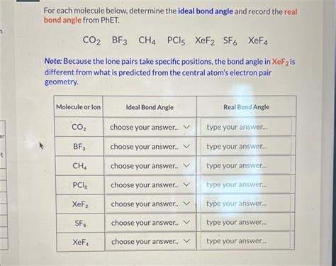 Solved For each of the molecule below, determine the ideal | Chegg.com