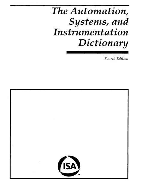 automation systems and instrumentation dictionary pdf digital to