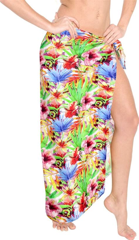 Happy Bay Women Sarong Long Cover Ups Swimsuit Beach Pareo Bikini Wrap