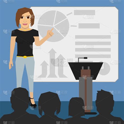 插画矢量图形女人演示文稿