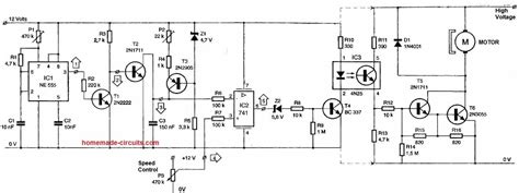 High Voltage DC Motor Speed Regulator Circuit Homemade Circuit Projects