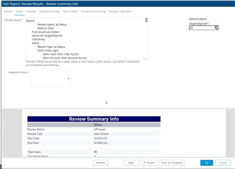 Rsa Governance And Lifecycle Recipes Report Review Results Review