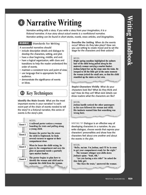 Narrative Writing Guidelines Pdf