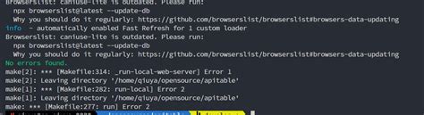 Question Error When Start Web Server · Issue 598 · Apitableapitable