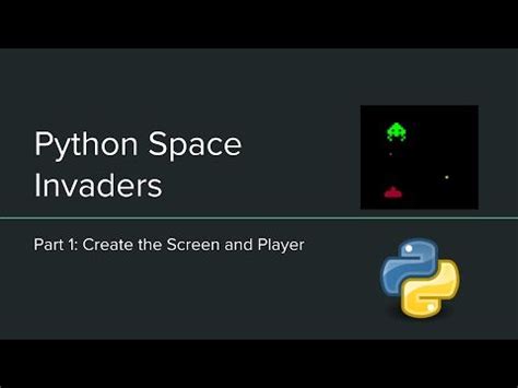 Python Game Programming Tutorial: Space Invaders 1 | Programming ...