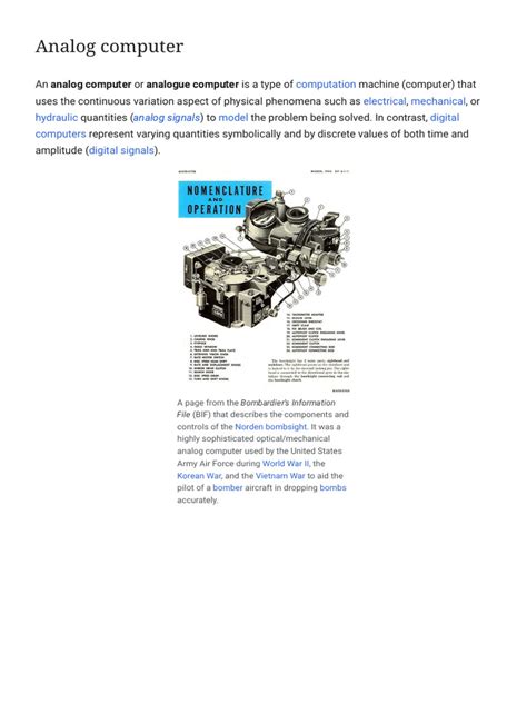 Analog Computer Wikipedia Pdf Amplifier Operational Amplifier
