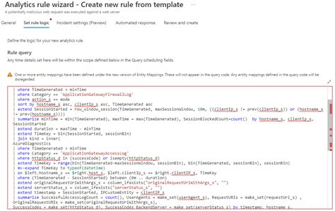 Query Error For Analytics Rule A Potentially Malicious Web Request Was Executed Against A Web