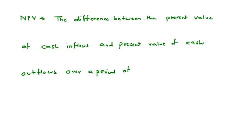 Solved How To Calculate The Net Present Value Npv