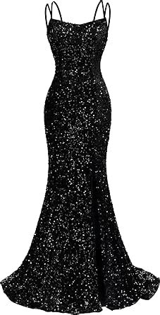 Amazon Hjindpr Vestidos De Fiesta De Sirena Con Lentejuelas Para