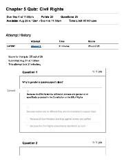 Chaoter 5 Quiz Civil Rights Pdf Course Hero